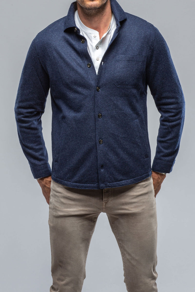 Sooter Cashmere Shirt In Blueprint – Axel's Outpost